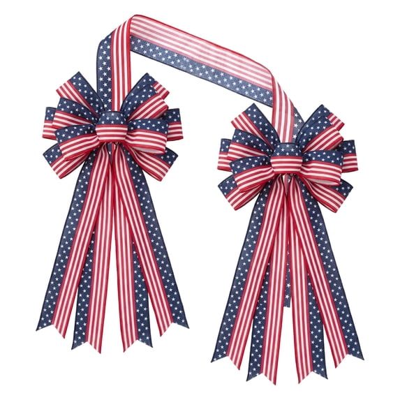 4th Of July Decor,Patriotic Decor,Patriotic Bow Set For Front Door And ...