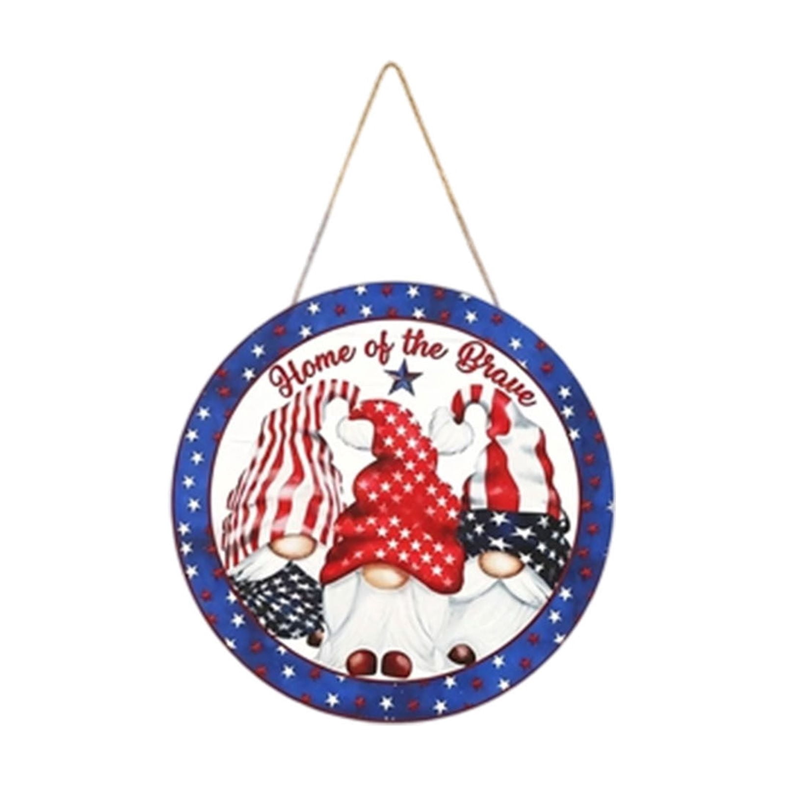 4th Of July Decorations Patriotic Wooden Door Sign Independence Day ...