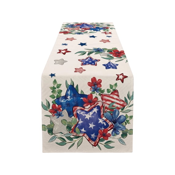 4th Of July Decorative Tablecloth and Table Runner Independence Day ...
