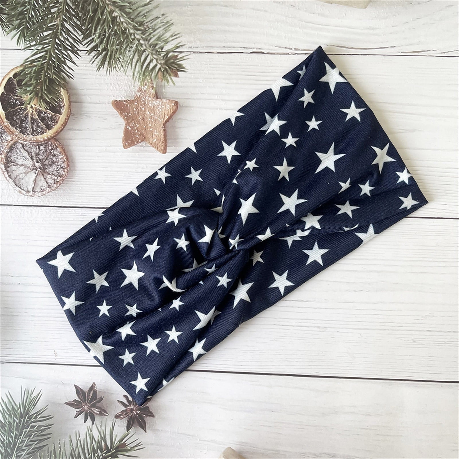4th Of July Headband American Flag Star Headwrap Patriotic Wide Knotted ...