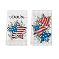 4th Of July Kitchen Towels Set Of 2 Patriotic Star Flag Towels ...