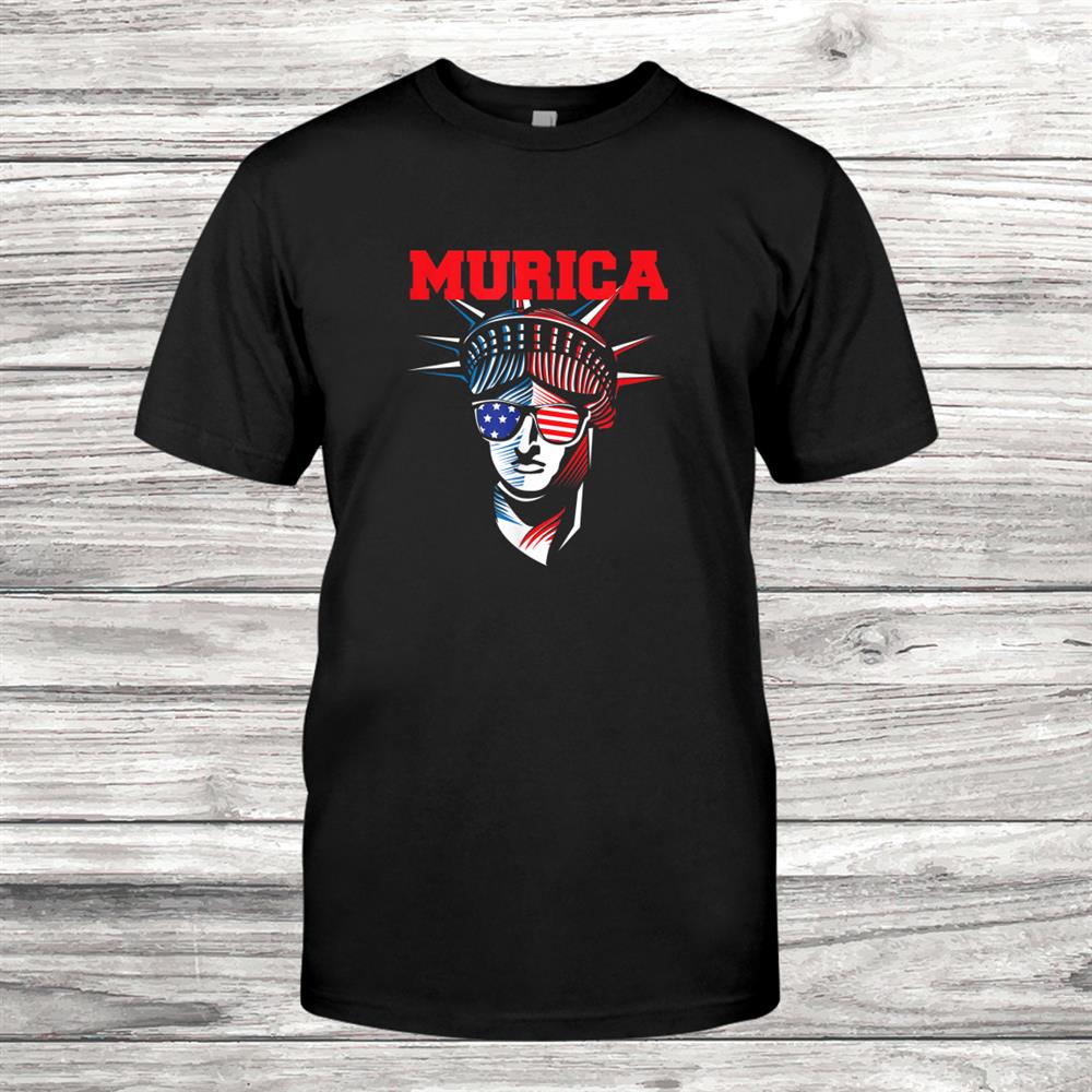 4th Of July Nyc Murica Statue Of Liberty Usa Sunglasses Shirt Gift ...