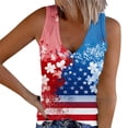 4th Of July Outfits Women American Flag Themed Print Tank Tops Ribbed ...