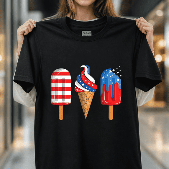 4th Of July Popsicle Red White Blue American Flag Patriotic Rocket ...