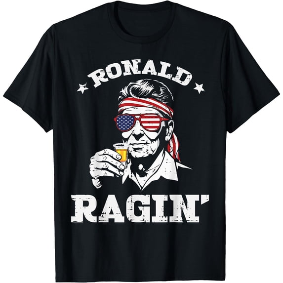 4th Of July Ronald Ragin Funny July Fourth Party Men Women T-Shirt ...