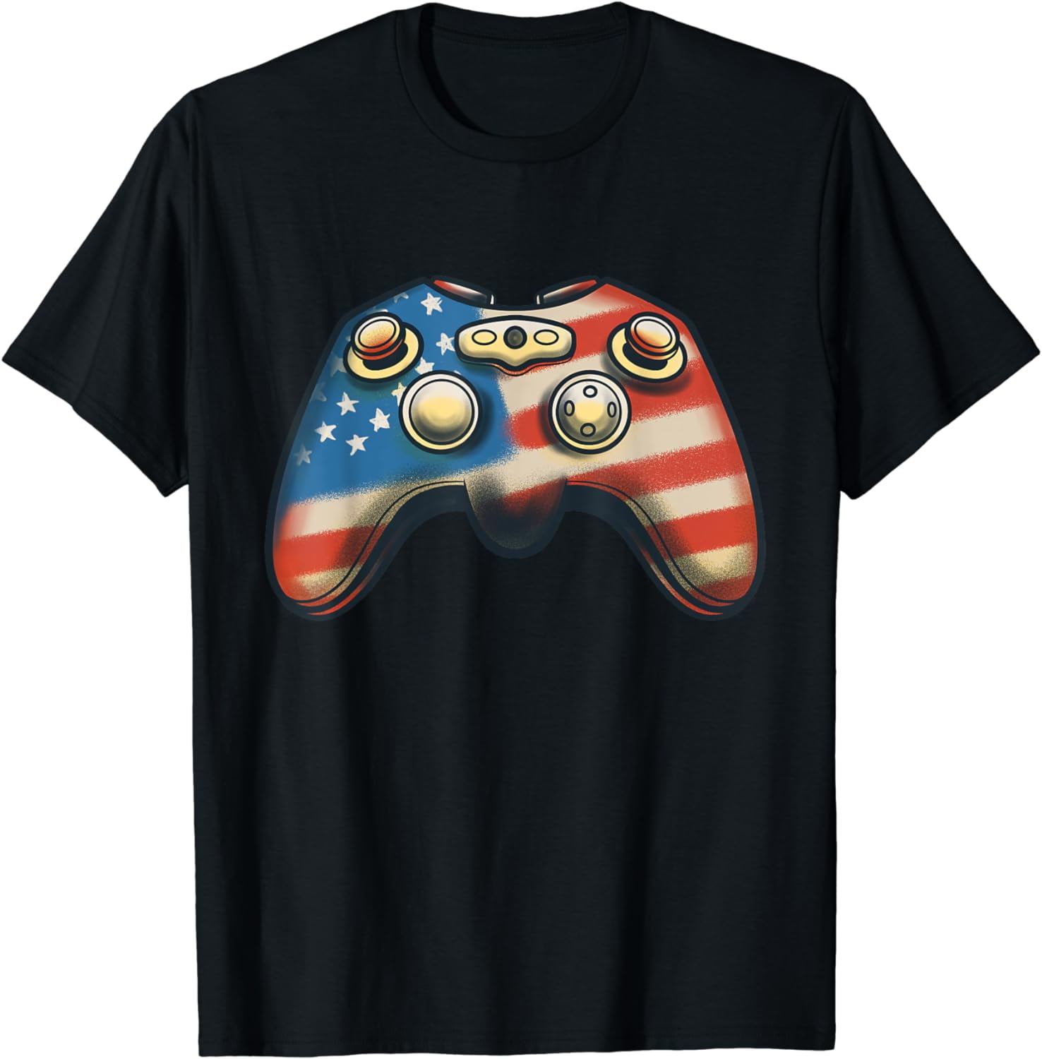 4th Of July Shirt Video Game Gamer Kids Boys Men USA Flag T-Shirt ...