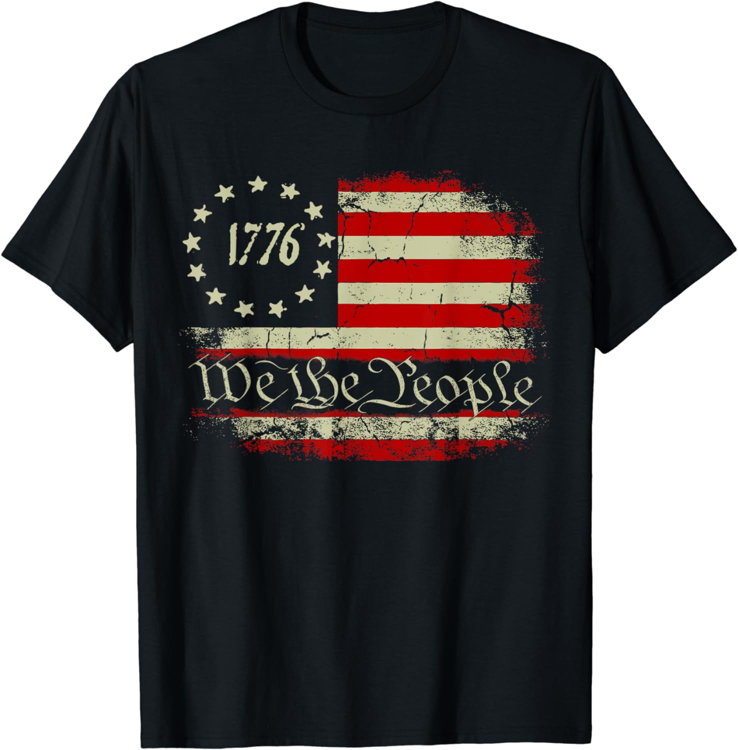 4th Of July Shirts We The People 1776 USA Flag T-Shirt - Walmart.com