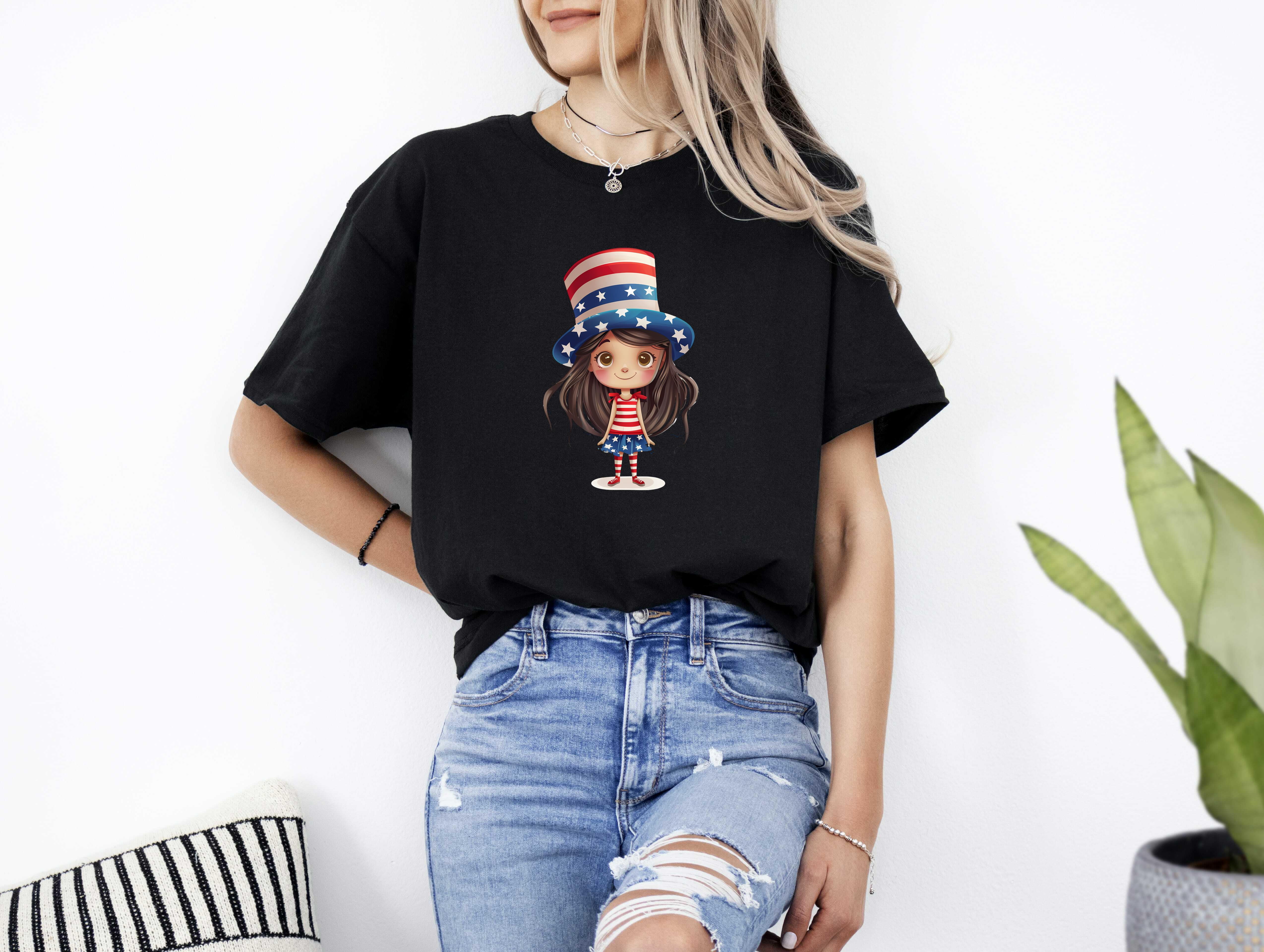 4th Of July Star Spangled Patriotic Festive Hat Art T-Shirt, for men ...