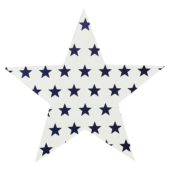 4th Of July Table Star Sign Tray Decor Round Wood Patriotic American ...