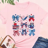 4th Of July Teacher Shirt Coquette Bows Teacher Tee American Teacher ...