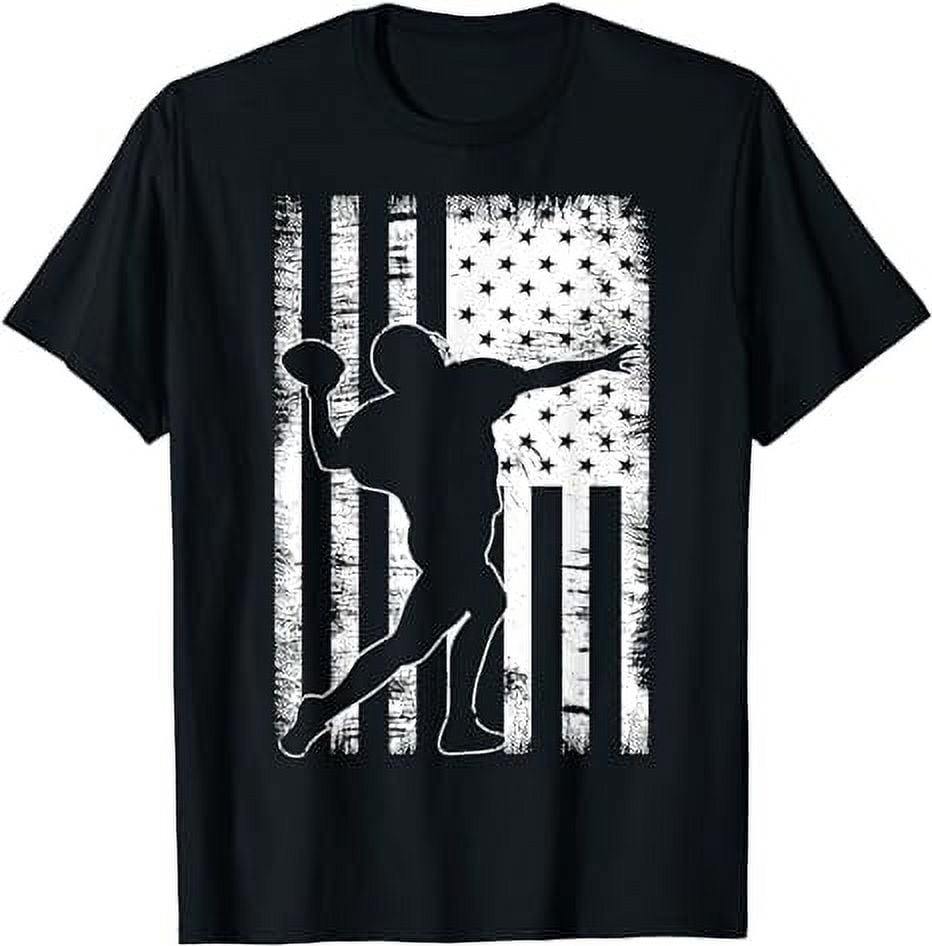 4th Of July US American Flag American Football Player T-Shirt - Walmart.com
