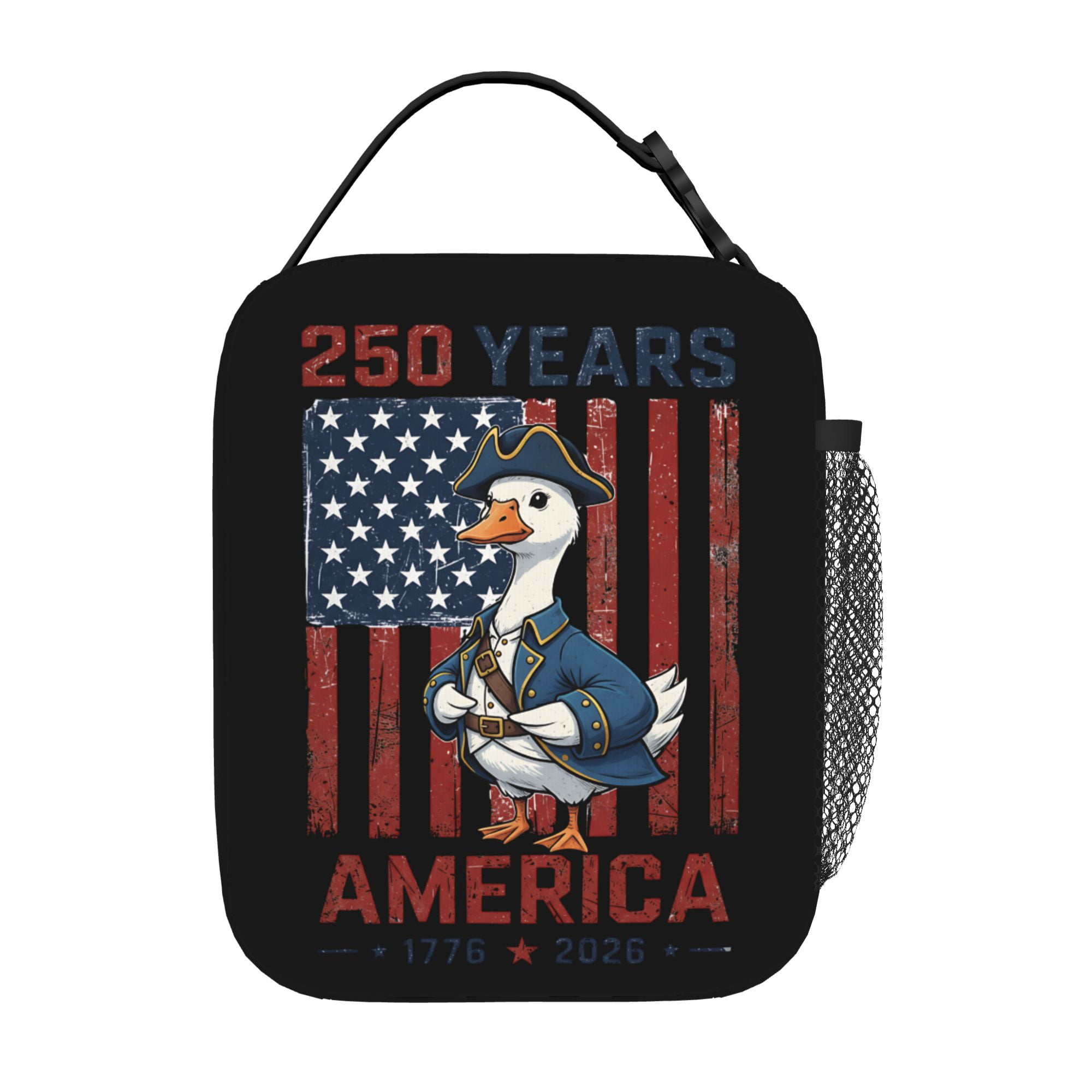 4th Of July USA 250th Anniversary Patriotic Goose Lunch Bag Tote Bag ...
