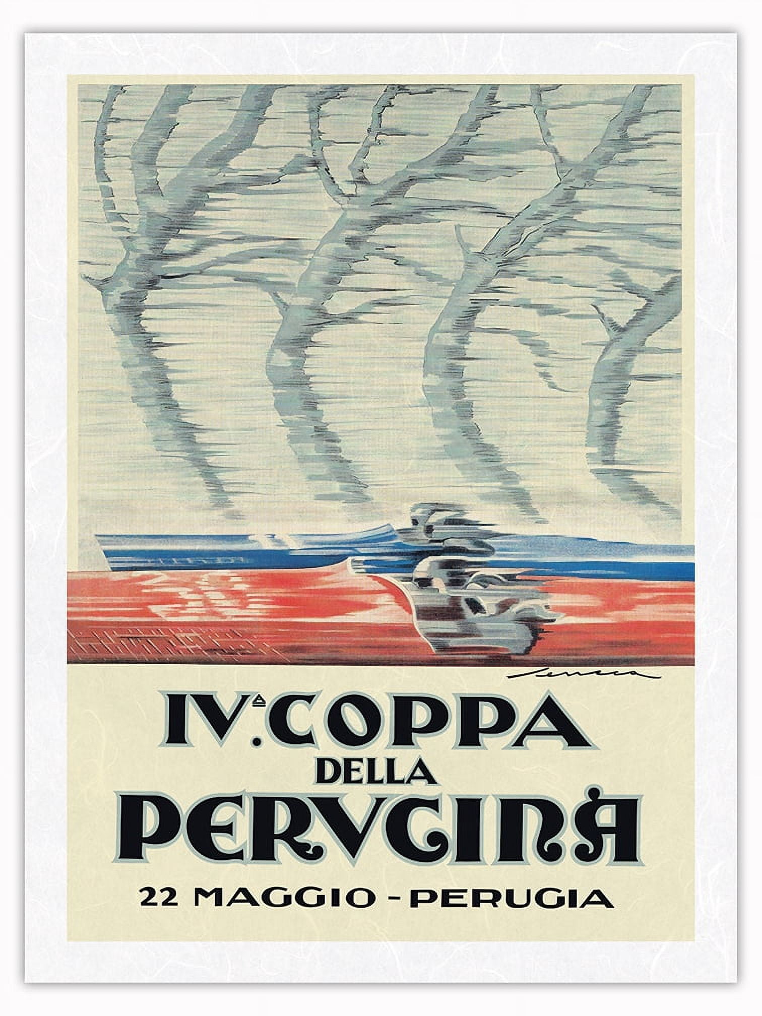 4th Perugina Cup (Coppa della Perugina) - Vintage Car Racing Poster by ...