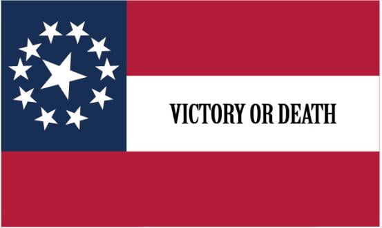 4th Texas Victory Or Death 3'x5' Embroidered Flag ROUGH TEX® Cotton ...
