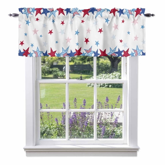 4th of Valances for Windows, July Patriotic Independence Day Red Blue ...