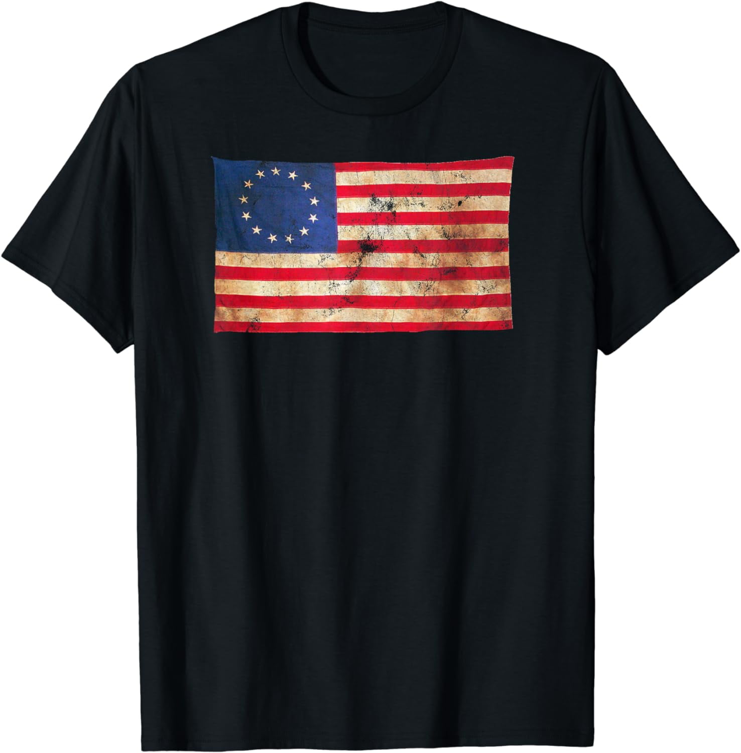 4th of July 1776 Independence Betsy Ross USA Flag T-Shirt - Walmart.com
