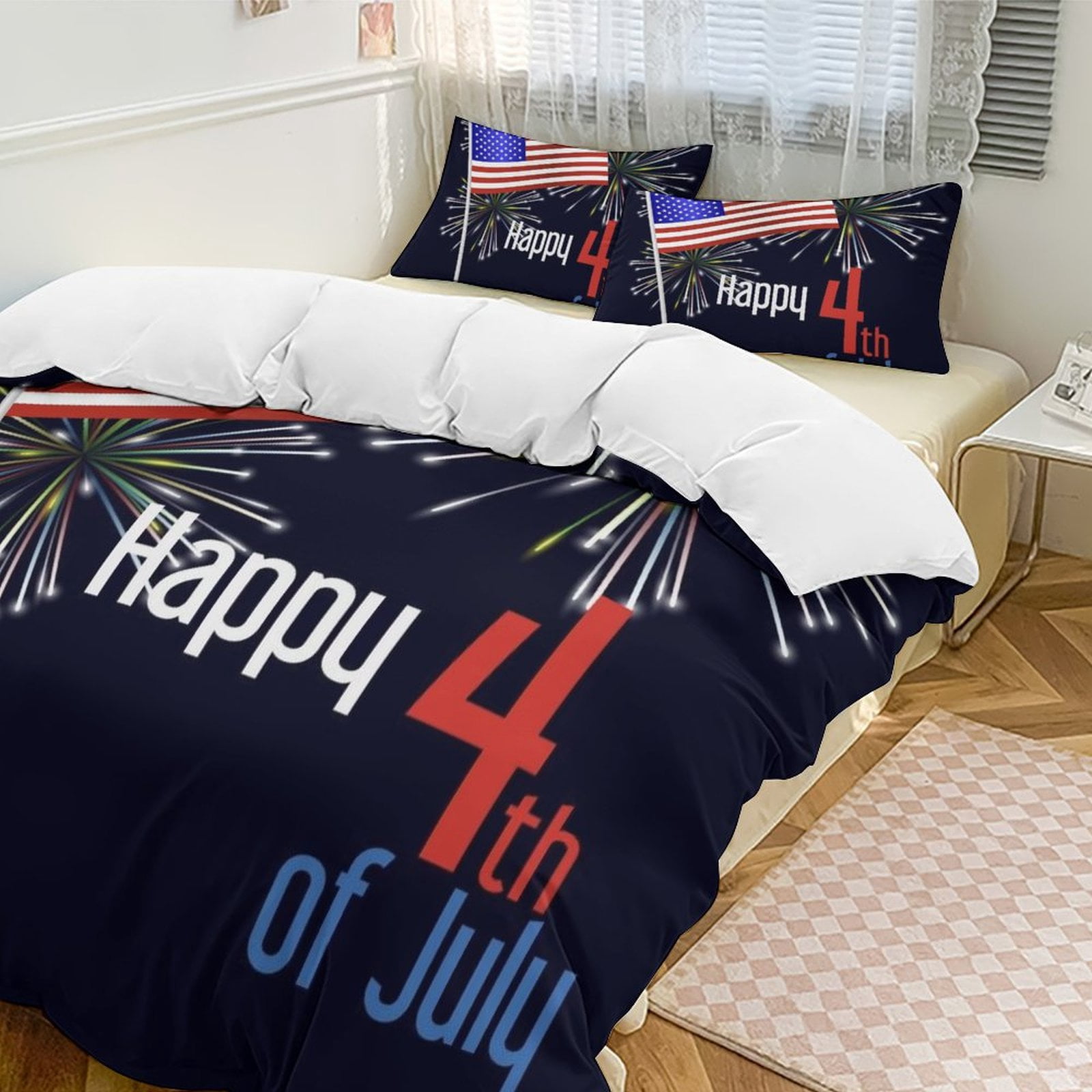 4th of July 3D Duvet Cover Set Quilt Cover Theme for Bedroom Decoration ...
