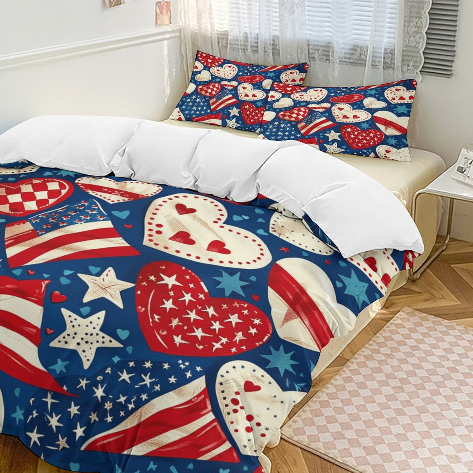 4th of July 3D Duvet Cover Set Quilt Cover Theme of Kid Boy Girl for ...