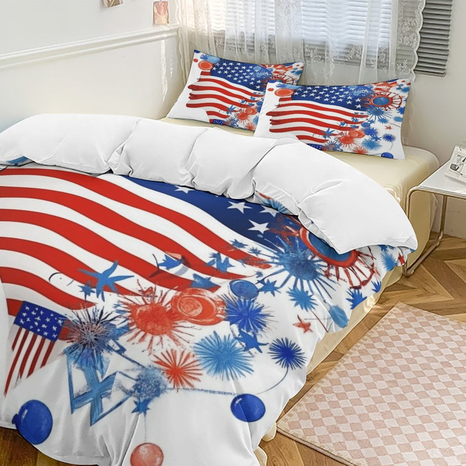 4th of July 3D Duvet Cover Set Quilt Cover Theme of Kid Boy Girl for ...