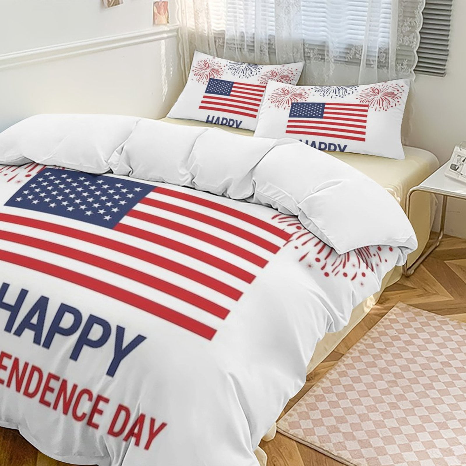 4th of July 3D Duvet Cover Set Quilt Cover Theme of Kid Boy Girl for ...