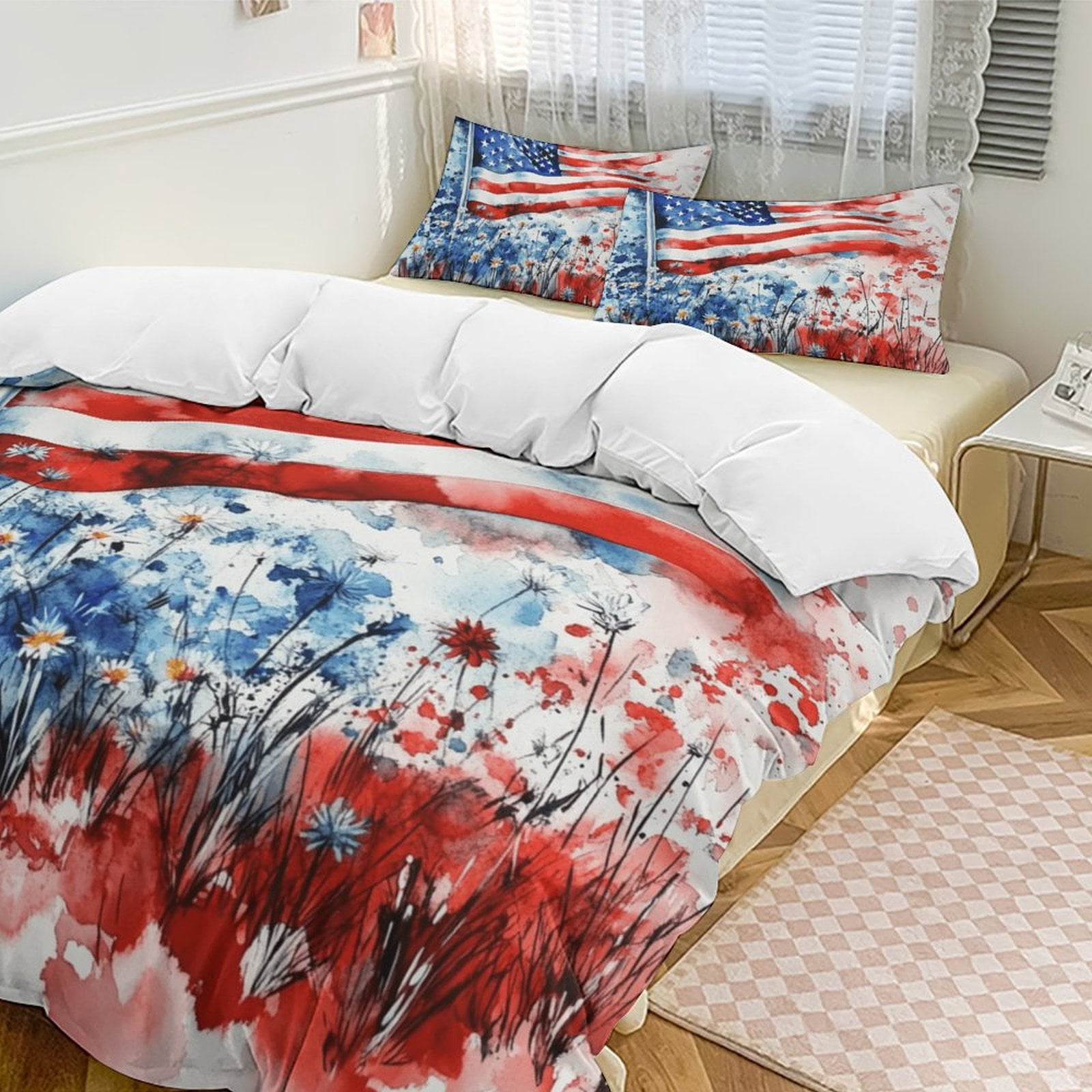 4th of July 3D Duvet Cover Set Quilt Cover Theme of Kid Boy Girl for ...
