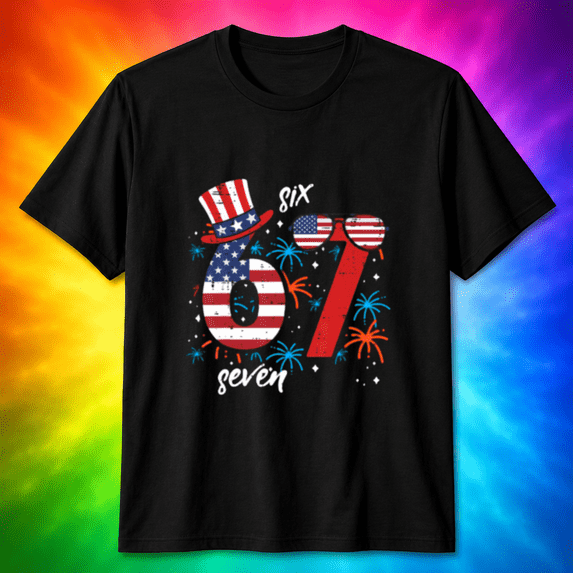 4th of July 67 Meme Patriotic Graphic Unisex T-shirt, S-5XL - Walmart.com