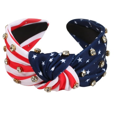Patriotic USA Headbands, Apparel Accessories, Fourth of July, 12 Pieces ...