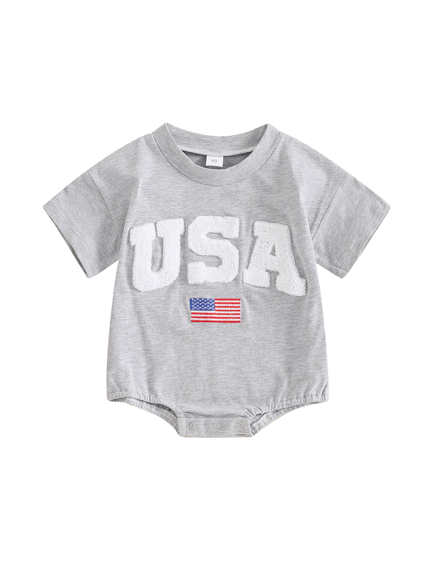 4th of July Baby Boy Girl Outfit Newborn Infant Bubble Romper Short ...