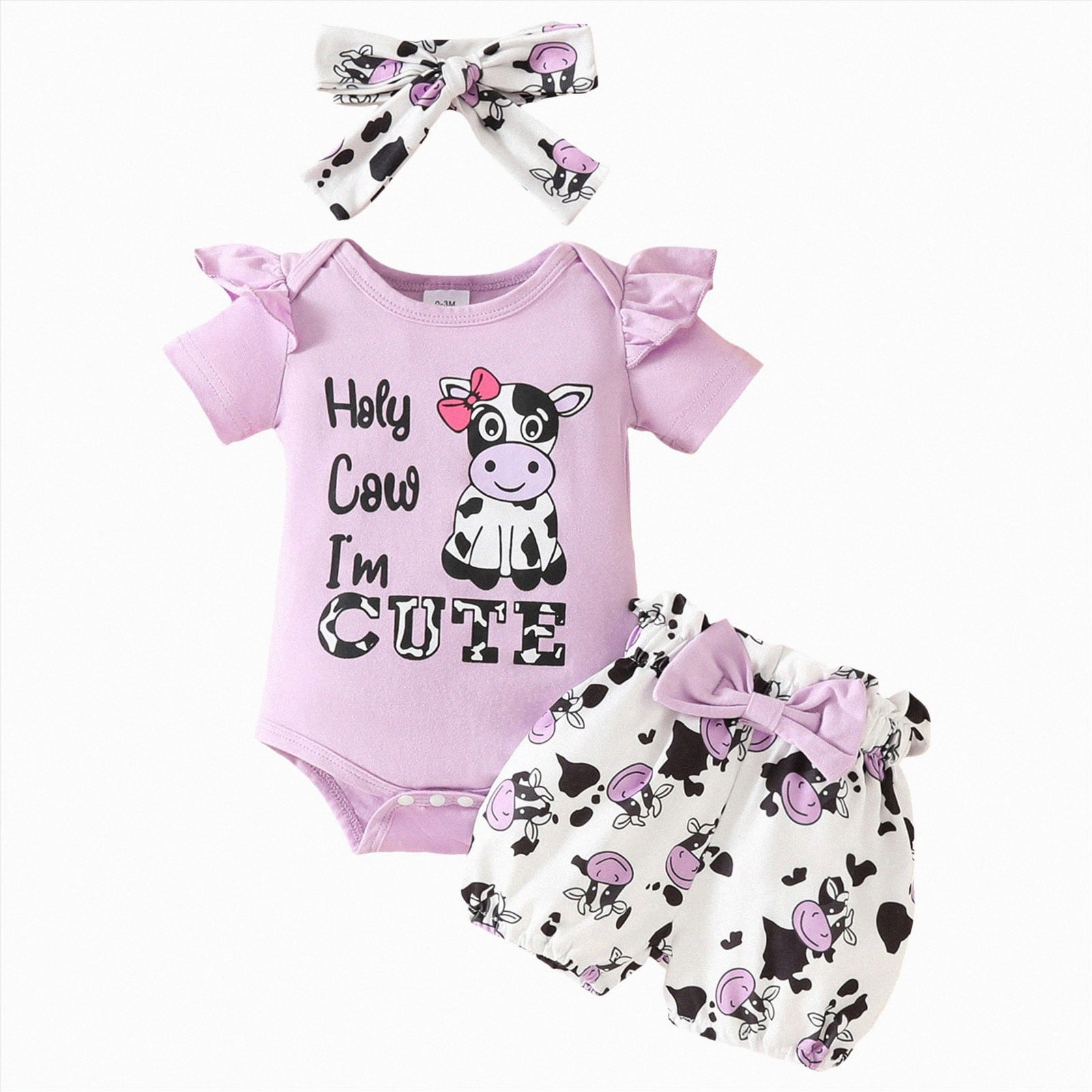 4th of July Baby Girl Outfits Flying Sleeves Sweat Independence Day ...