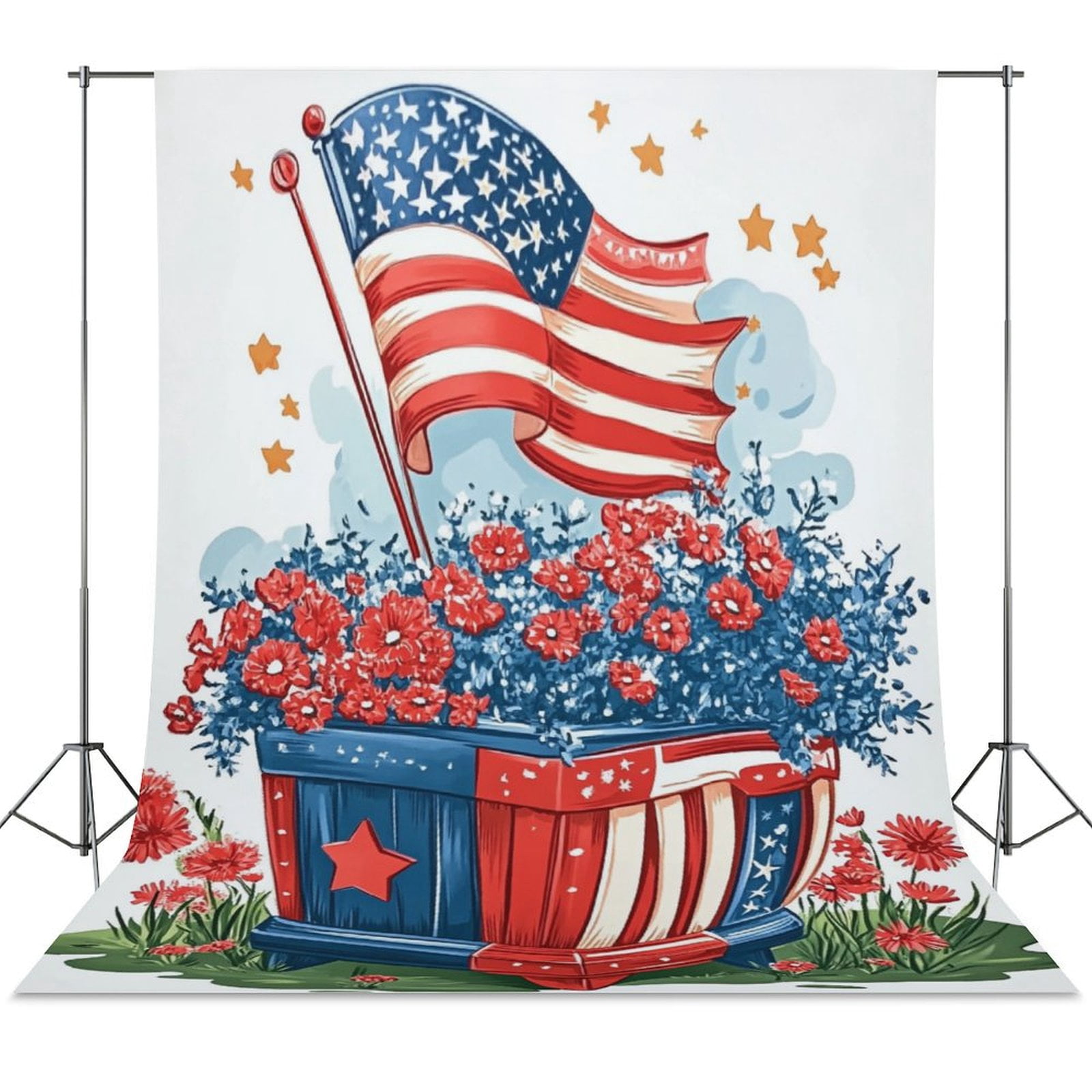 4th of July Backdrop Background for Photography Photo Booth Backdrop ...