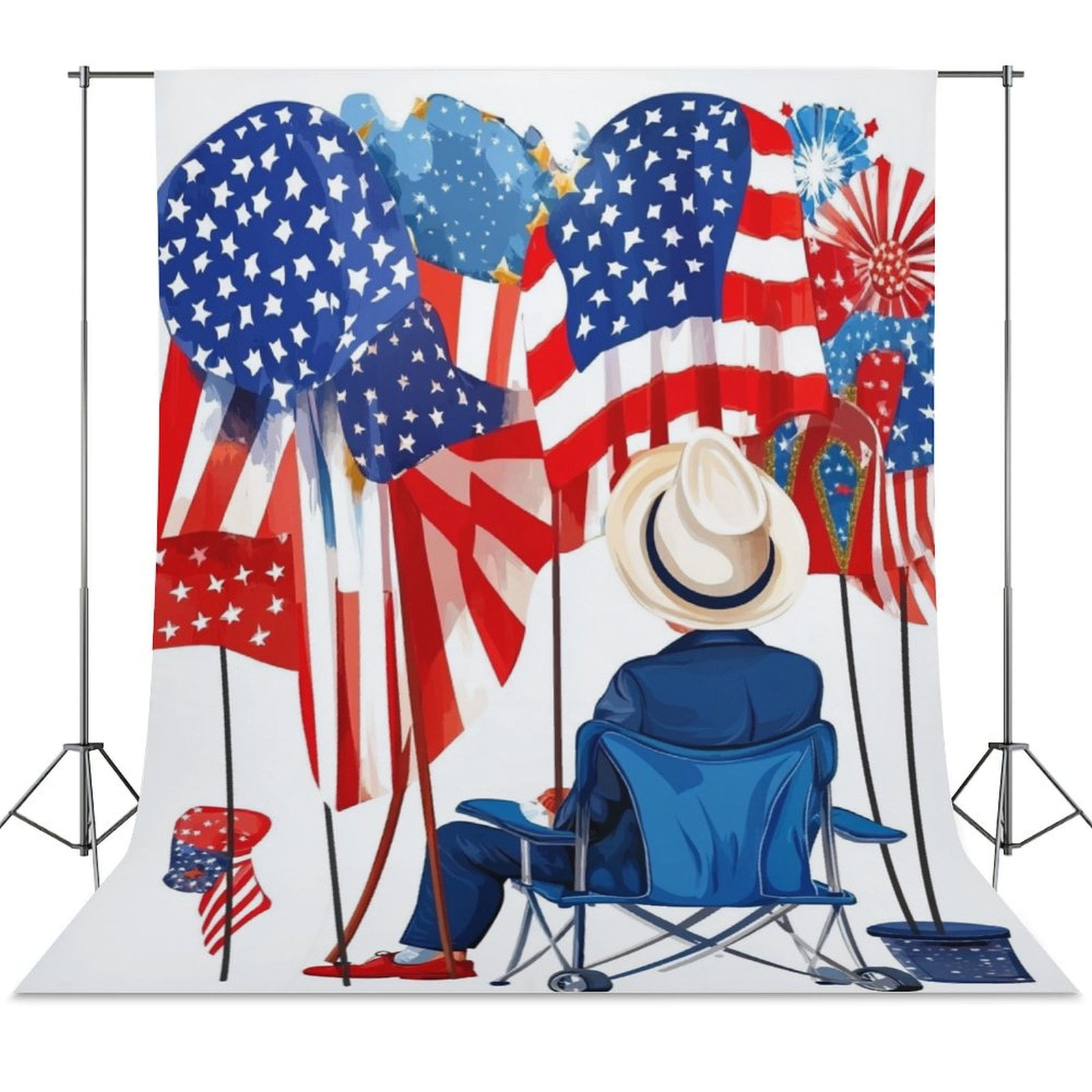 4th of July Backdrops for Photography Kids Adult Photo Booth Video ...