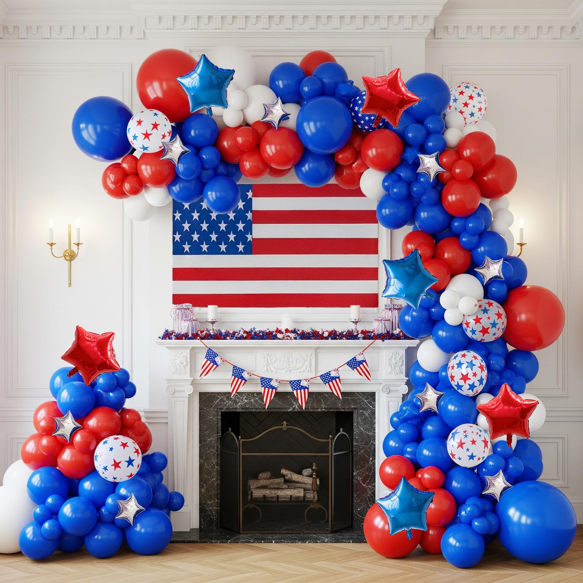 4th of July Balloons Set 164Pcs Red White Blue Balloons for ...