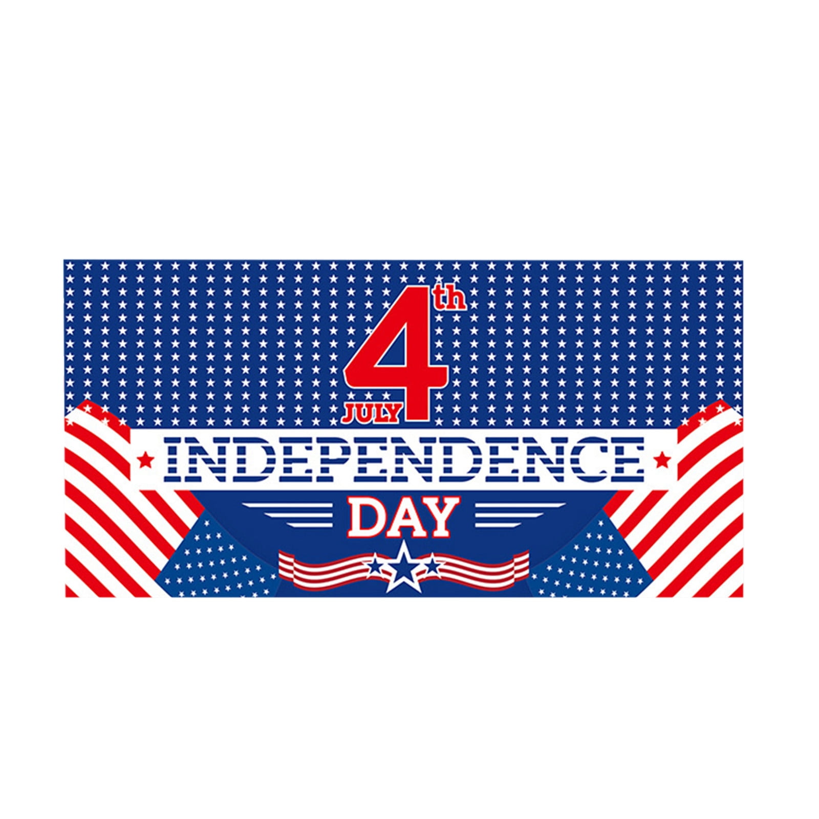 4th of July Banner, Patriotic Party Decorations Backdrop, Independence ...