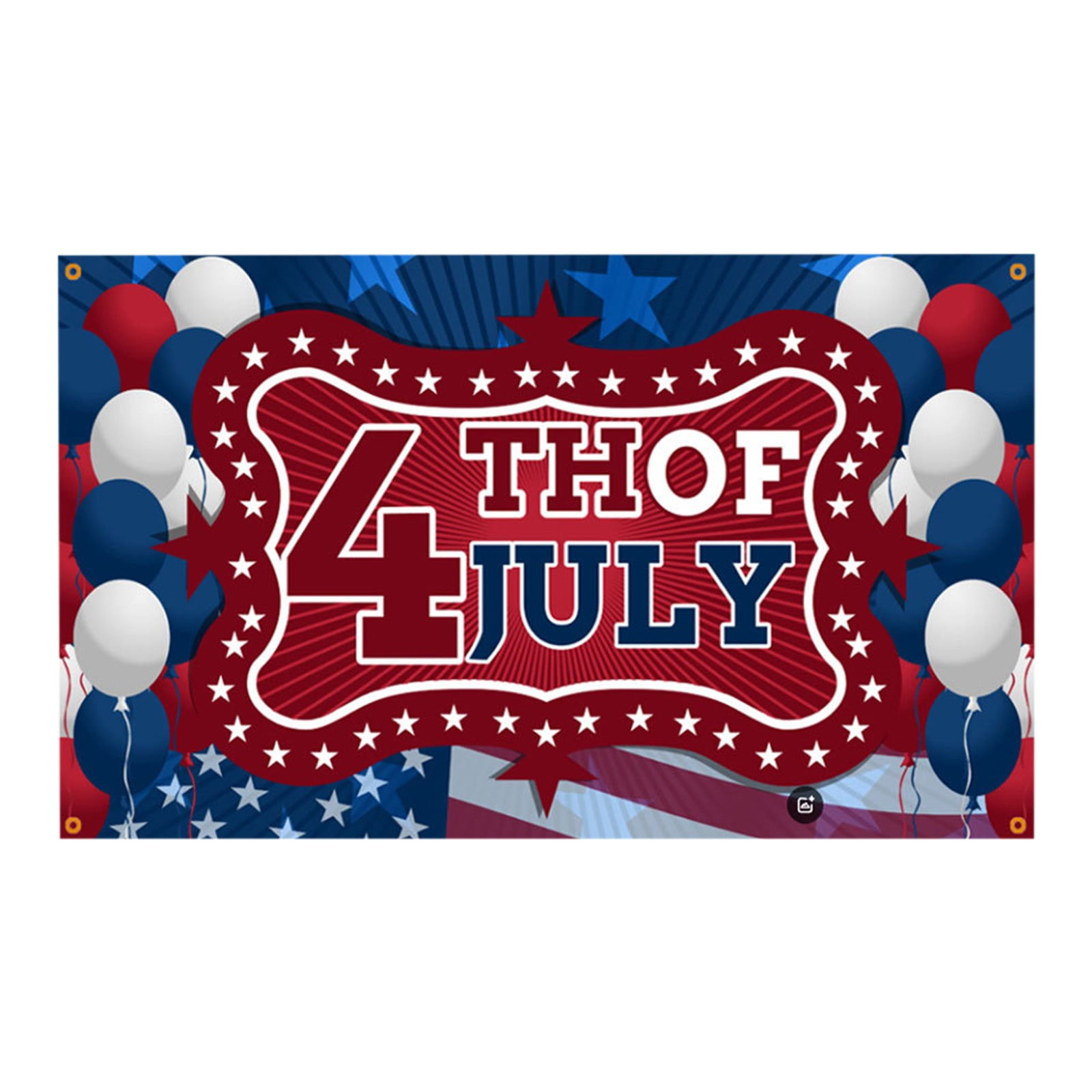 4th of July Banners Decorative Photo Backdrops 60x36 Inch Independence ...