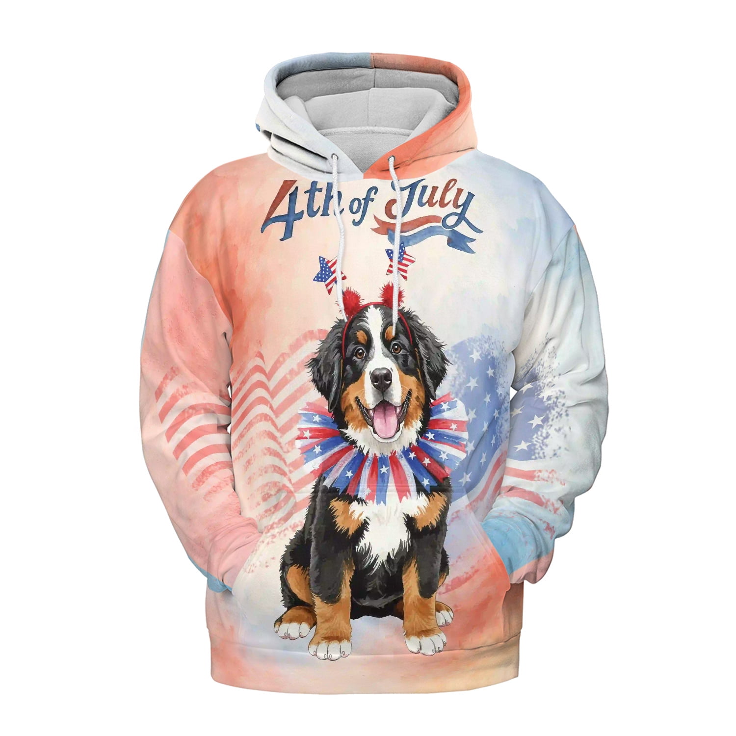 4th of July Bernese Mountain Dog Celebrates Independence Day All Over ...