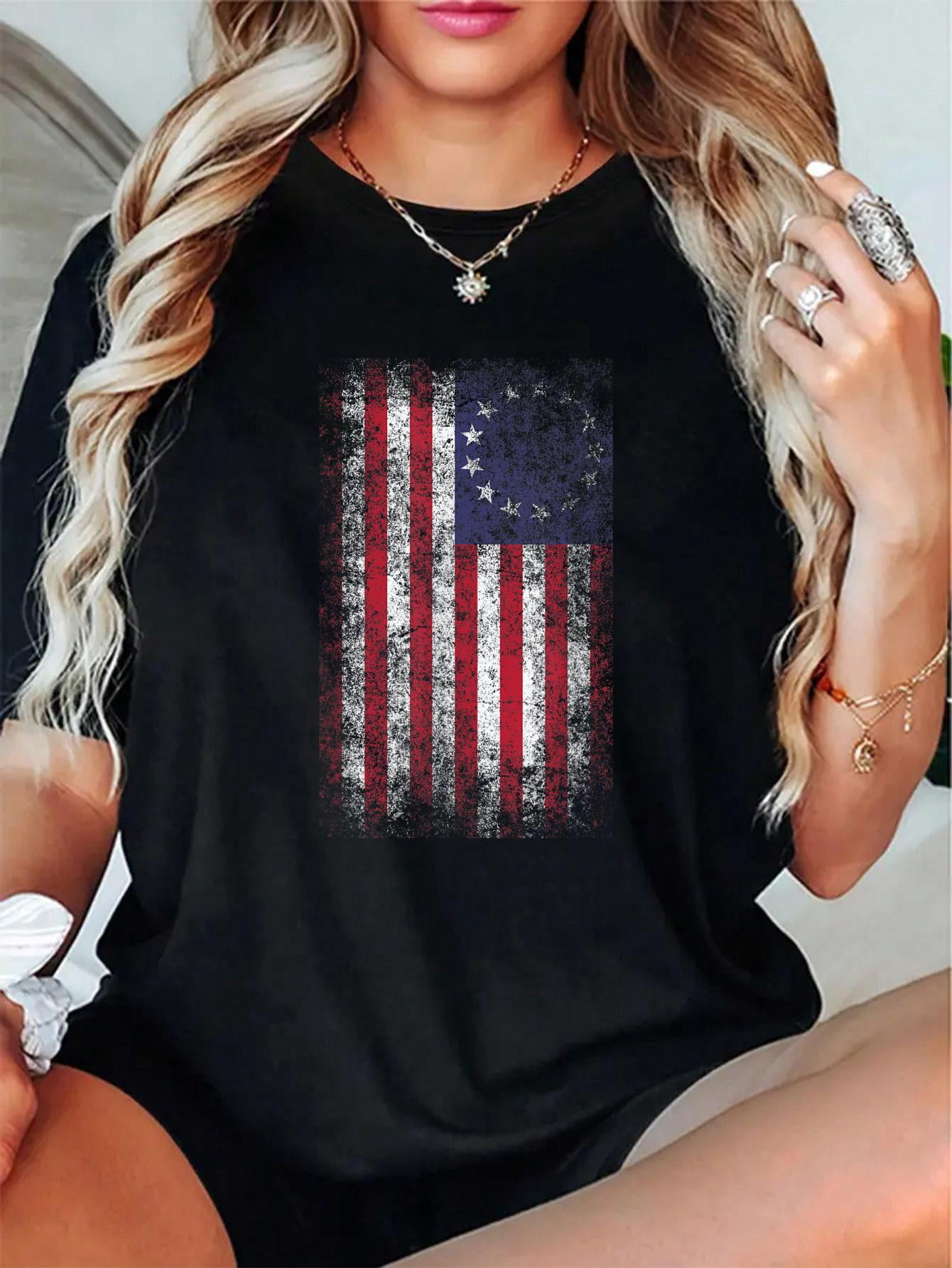 4th of July Betsy Ross battle flag 13 colonies T-Shirt - Walmart.com