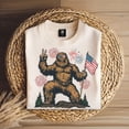 4th of July Bigfoot Tshirt Patriotic Bigfoot USA Flag Independence Day ...