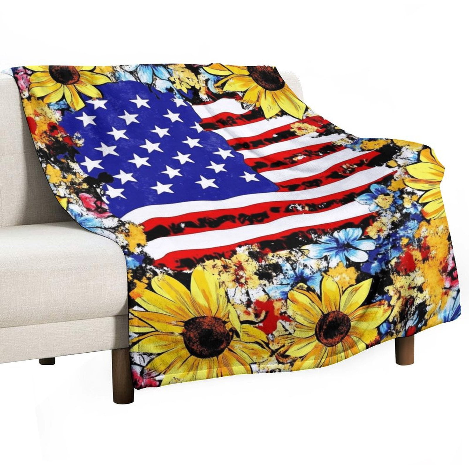 4th of July Blanket for Bed Throw Blanket for Women, Men And Kids Super ...