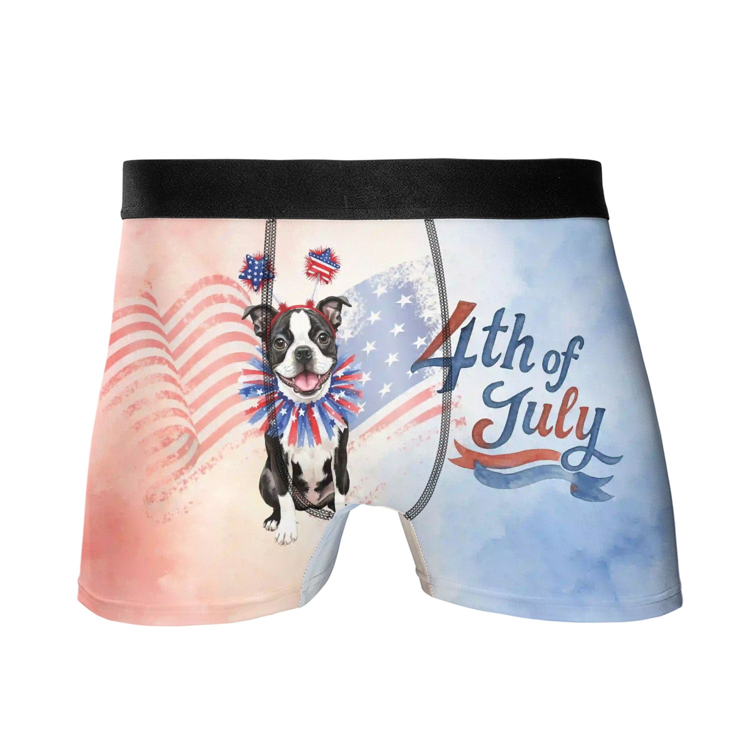 4th of July Boston Terrier Celebrates Independence Day All Over Print ...