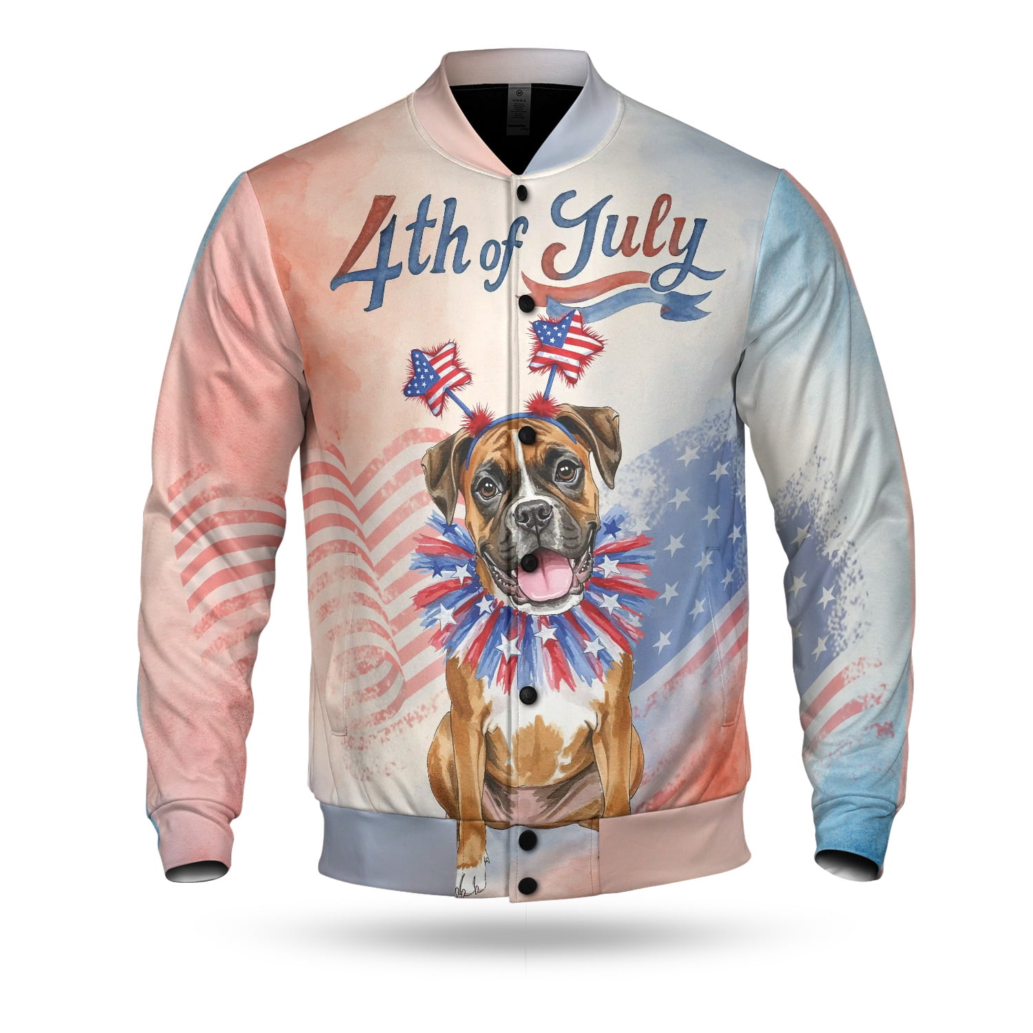 4th of July Boxer Celebrates Independence Day All Over Print 3D ...
