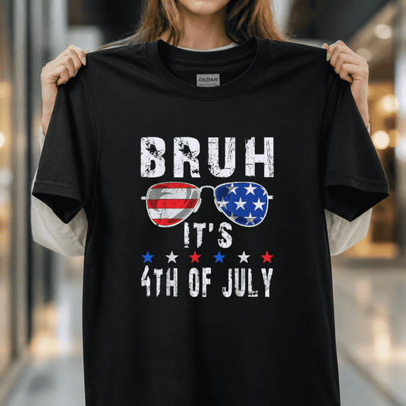4th of July Boys Kids Shirts Funny Bruh It's 4th of July Unisex T-Shirt ...
