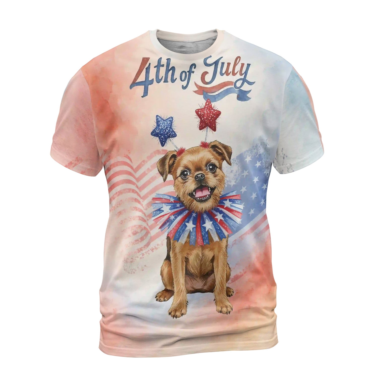 4th of July Brussels Griffon Celebrates Independence Day All Over Print ...