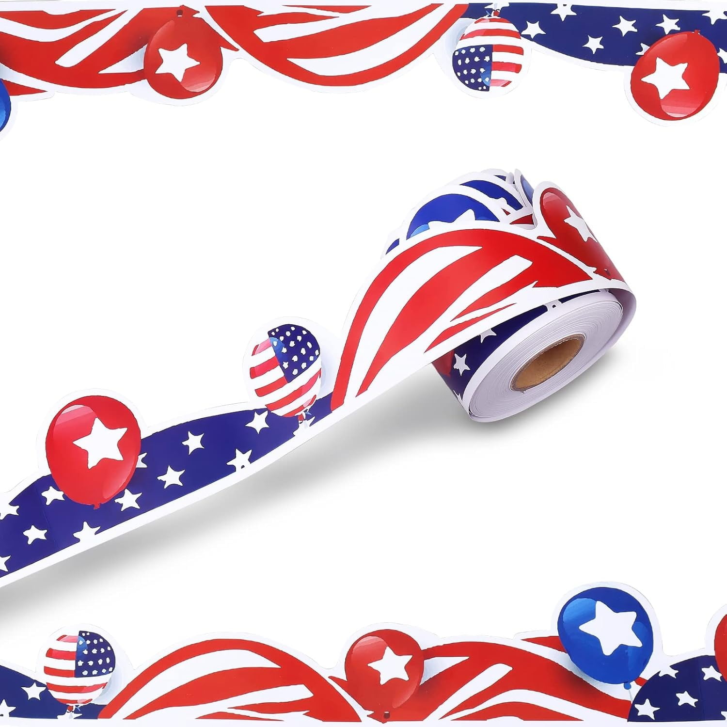 4th of July Bulletin Board Border 65.6 ft Independence Day Classroom ...