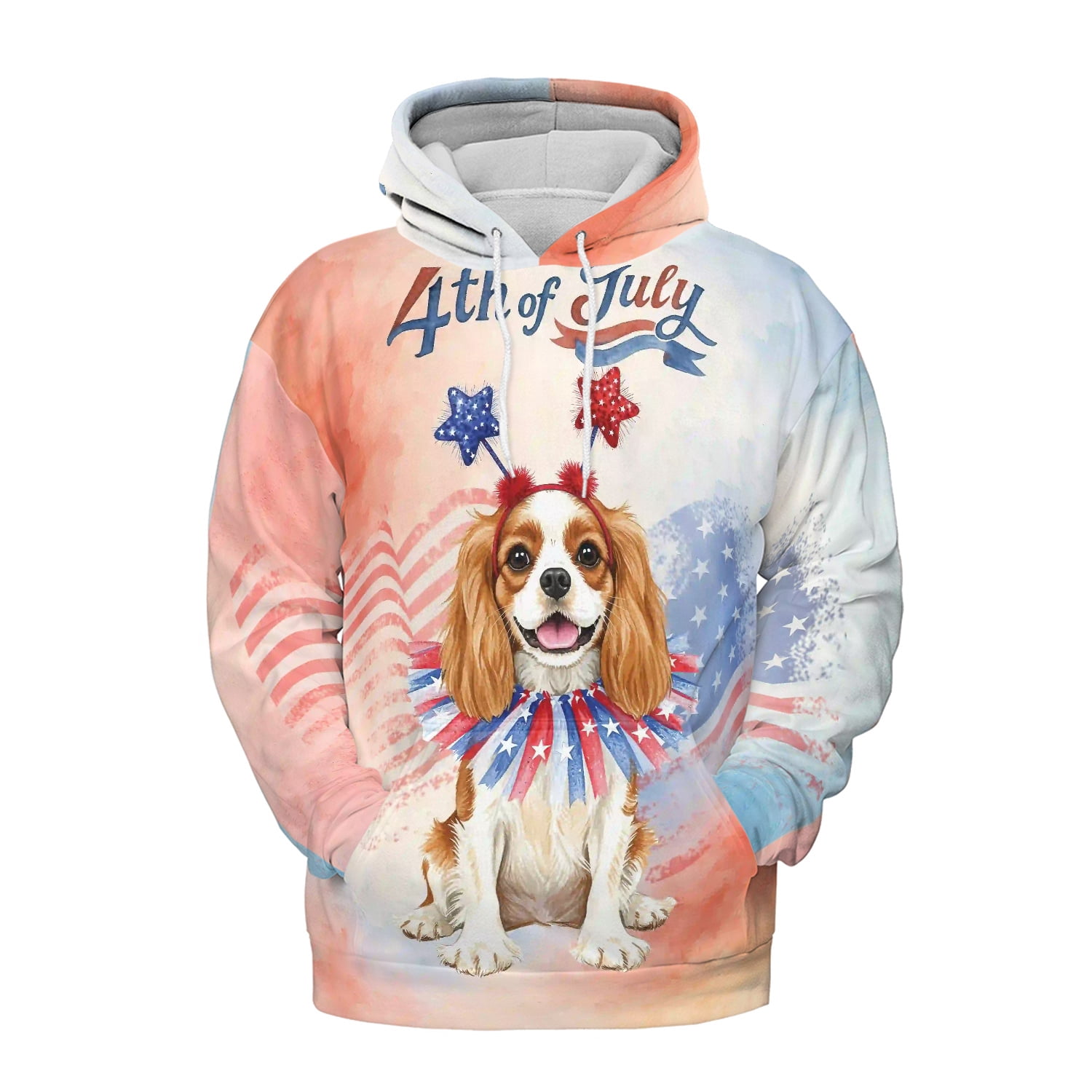4th of July Cavalier King Charles Spaniel Celebrates Independence Day ...