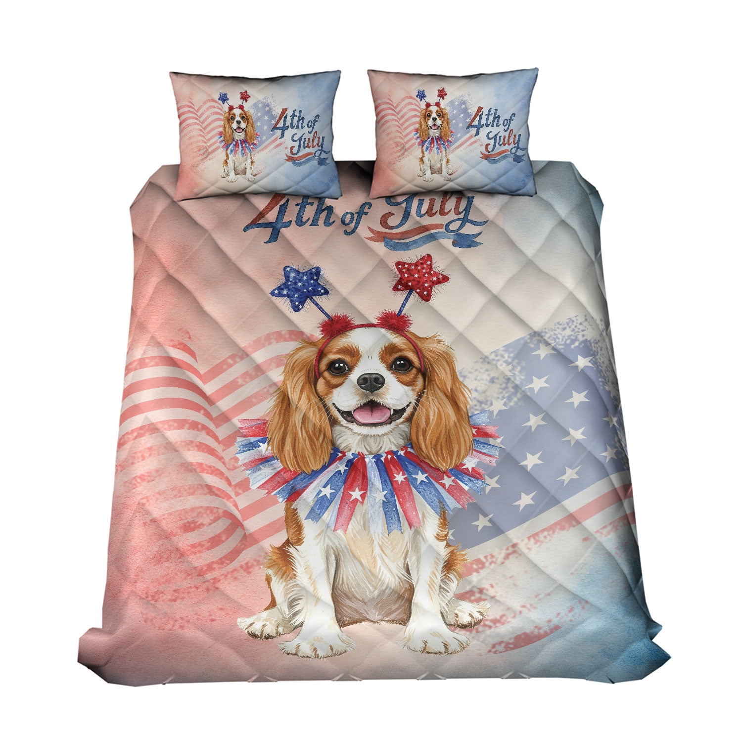 4th of July Cavalier King Charles Spaniel Celebrates Independence Day ...
