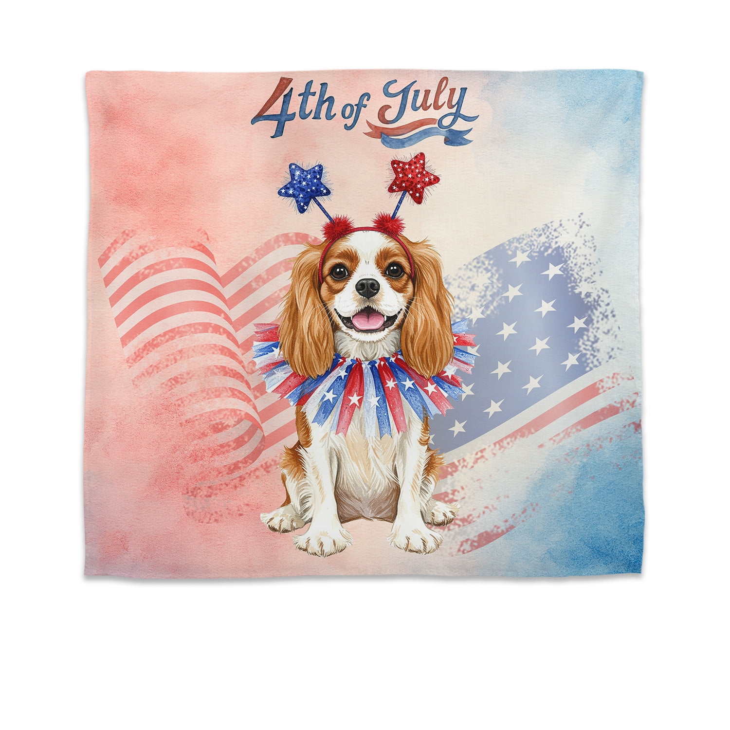 4th of July Cavalier King Charles Spaniel Celebrates Independence Day ...