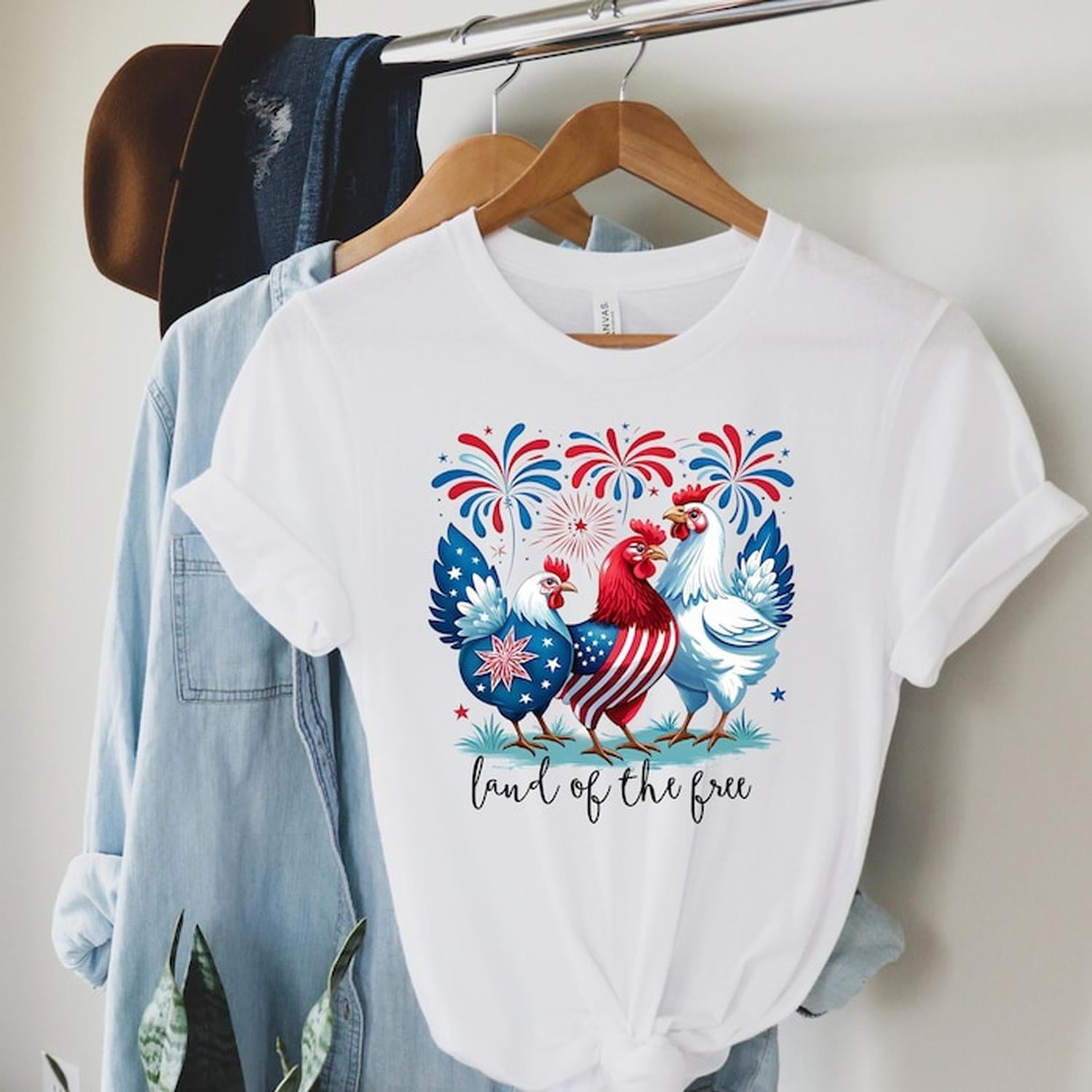 4th of July Chicken S1Hirt, USA Chicken Lover S1Hirt, Independence Day ...