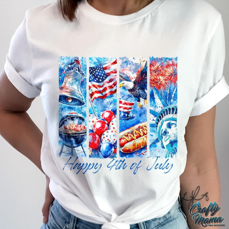 4th of July Collage, 4th of July Shirt, Patriotic, USA File, America ...