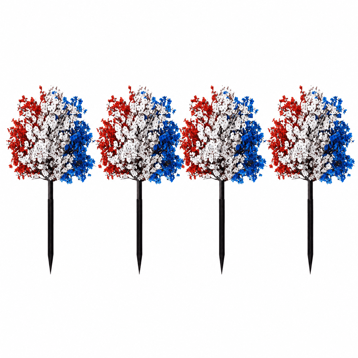 4th of July Decoration Tricolor Patriotic Topiary Ball Trees ...