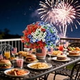 4th of July Decorations – Artificial Violet Decorations, Independence ...